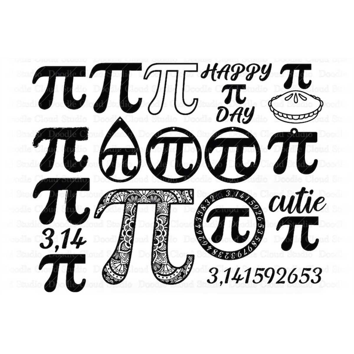 Pi Symbol Mathematics SVG, Happy Pi Day SVG Cut Files, Pi Sy - Inspire ...
