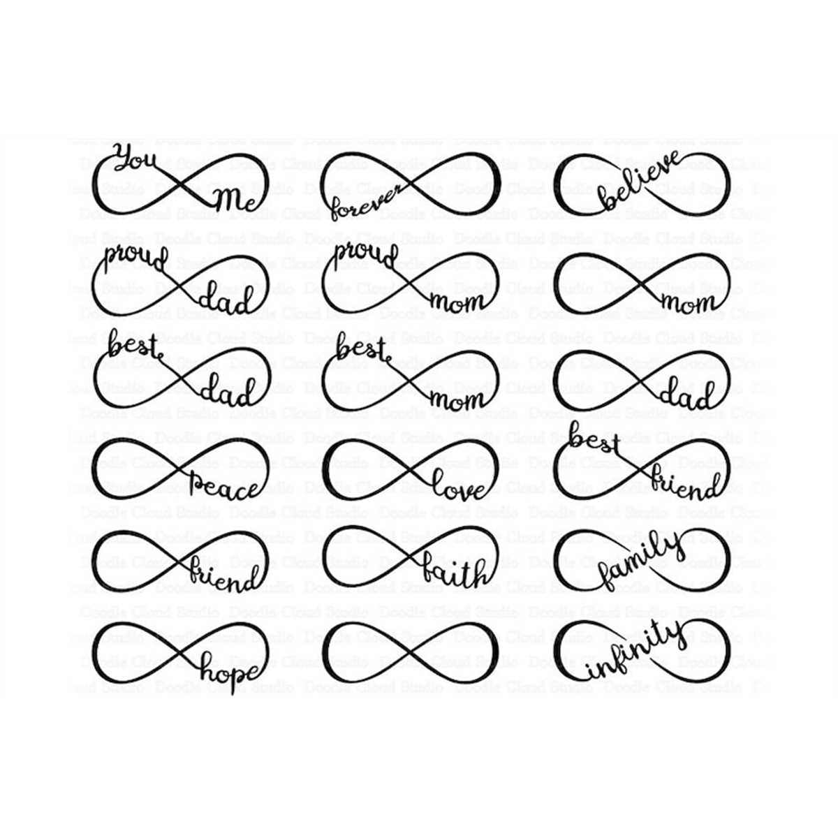 18 Infinity SVG Bundle, Infinity SVG Files for Silhouette Ca | Inspire ...