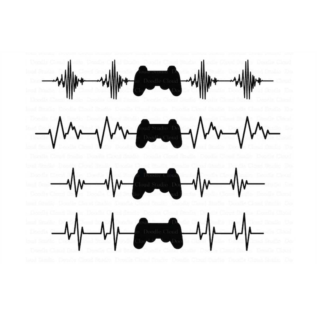 Heartbeat Game Controller SVG Files, Heart Beat Line svg Fil - Inspire ...