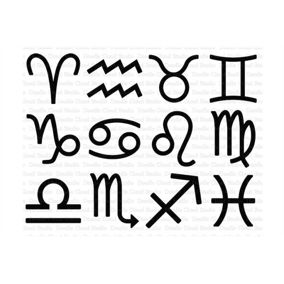 Zodiac Sign SVG, Horoscope SVG, Astrology Sign SVG files for | Inspire ...