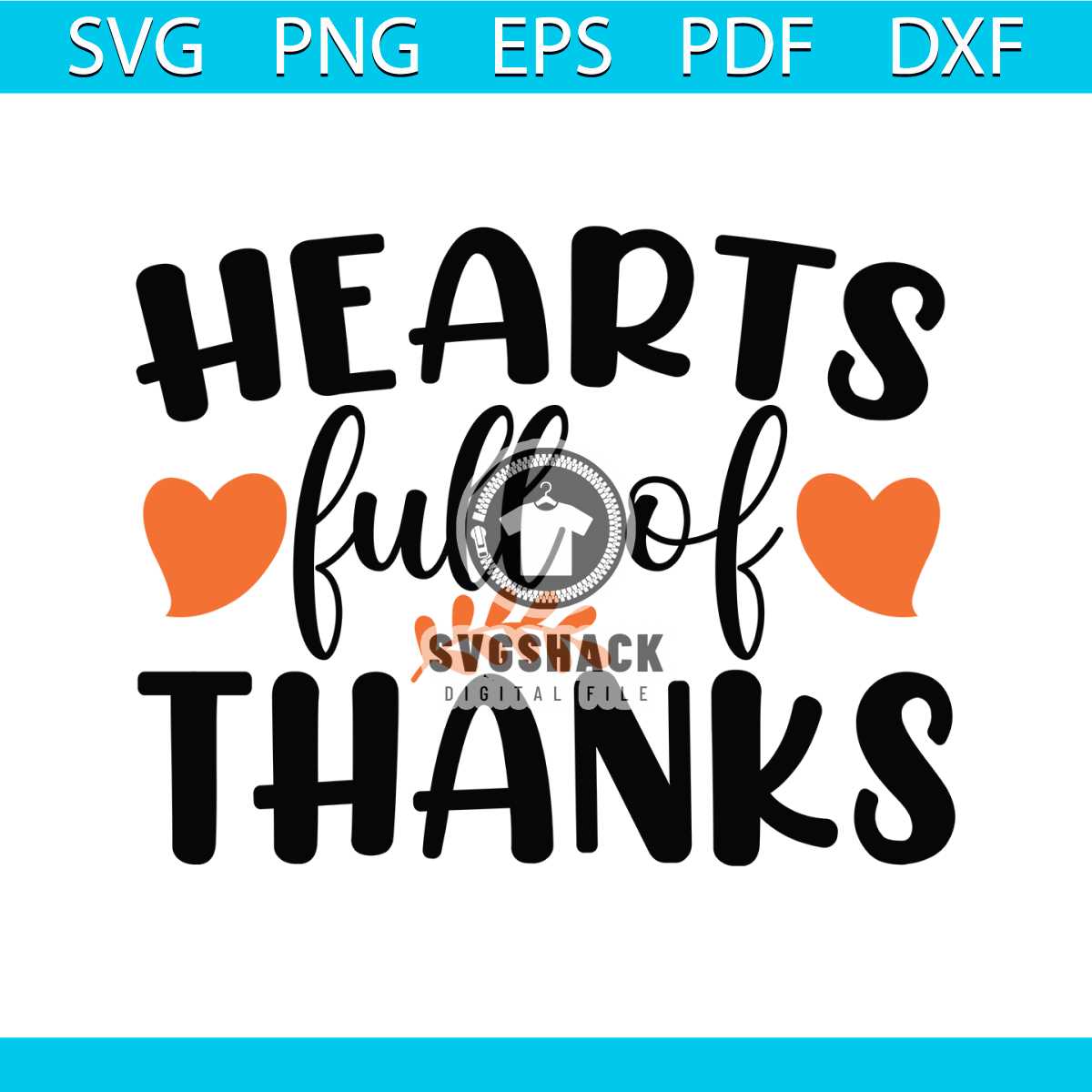 Heart Full Of Thanks Svg, Thanksgiving Svg, Heart Svg, Give - Inspire ...