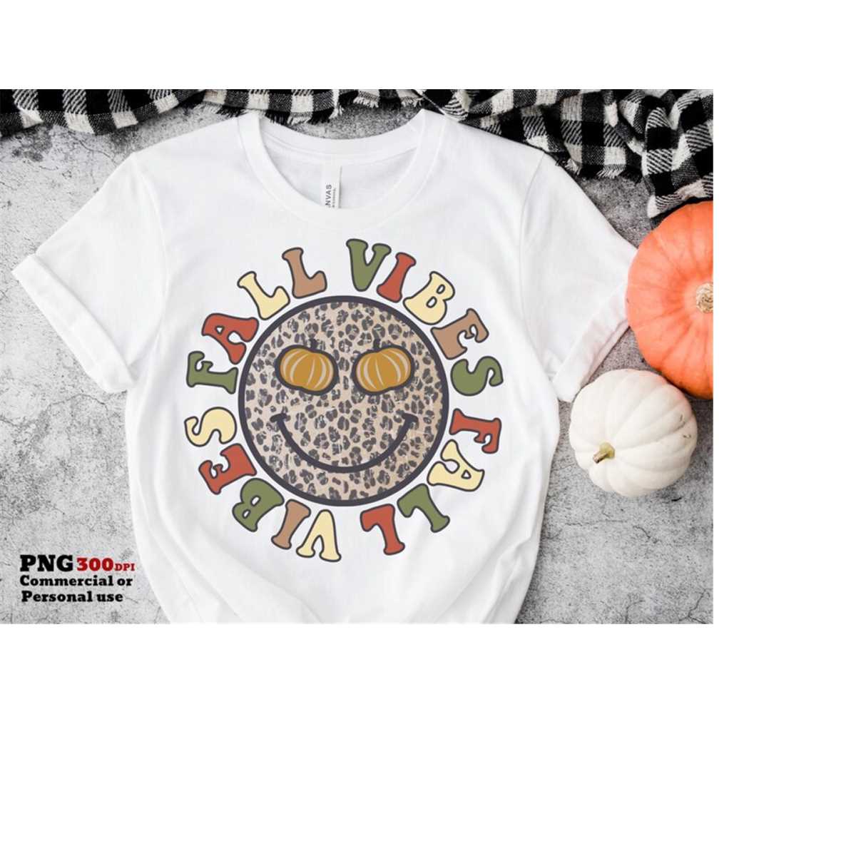Retro Smile Face PNG, Fall Vibes PNG, Leopard Print, Cheetah | Inspire ...