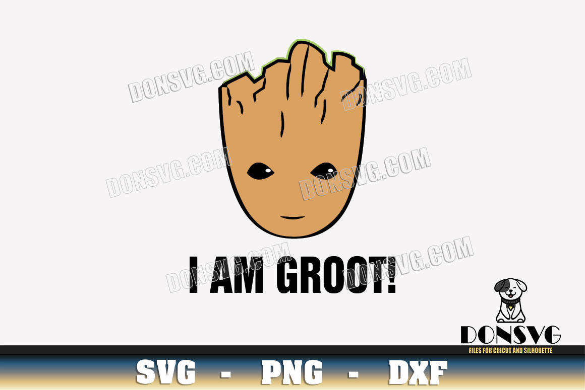Little Groot Head SVG Guardians of the Galaxy png clipart T- | Inspire ...