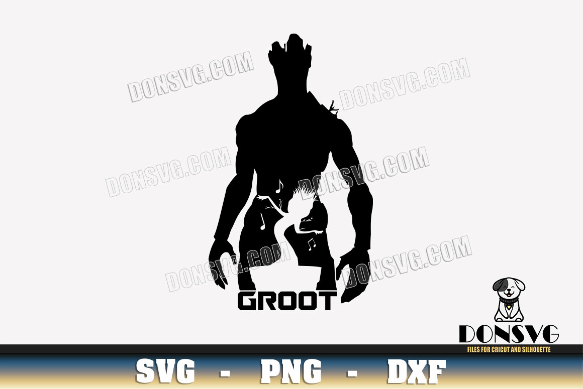 Groot and Baby Dancing Silhouette SVG Cut Files for Cricut G | Inspire ...