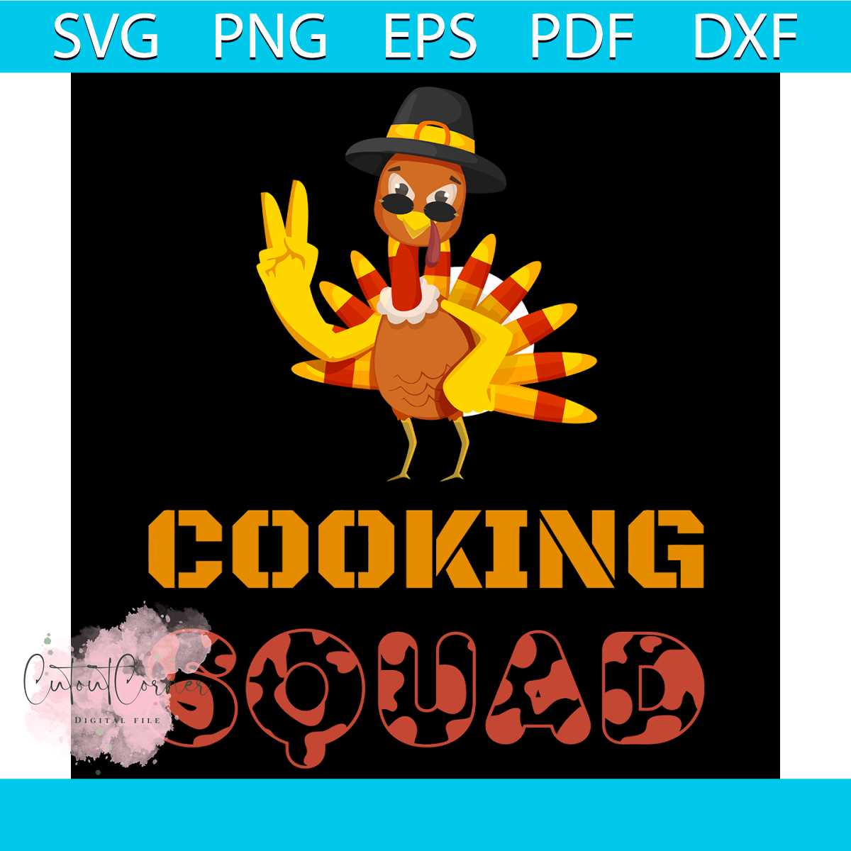 Cooking Squad Svg, Thanksgiving Svg, Cooking Squad Svg, Turk | Inspire ...