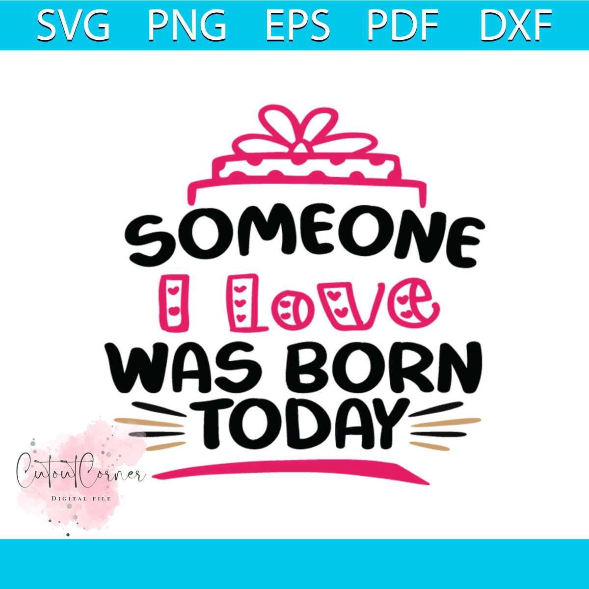 Someone i love was born today Svg, Birthday Svg, Happy Birth | Inspire ...