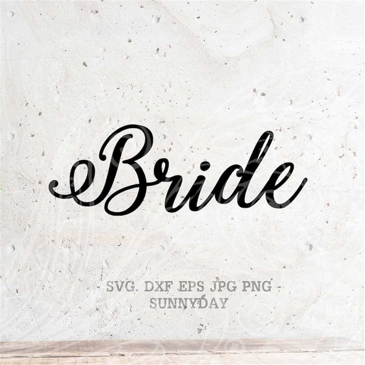 Bride SVG File DXF Silhouette Print Vinyl Cricut Cutting svg | Inspire ...