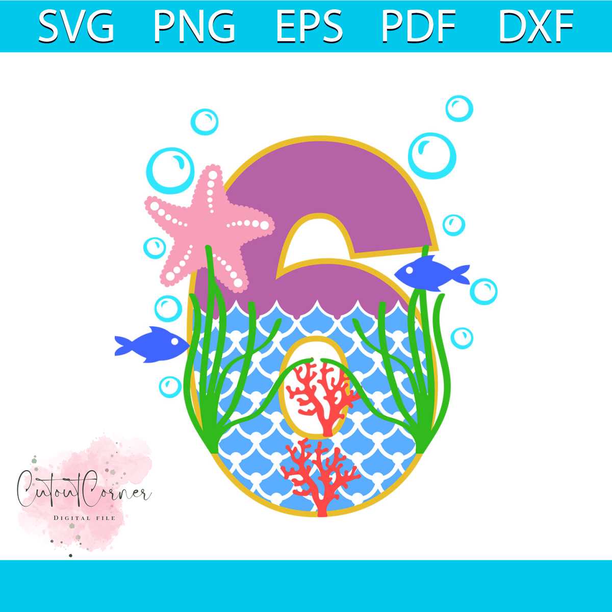 Happy birthday 6th Svg, Birthday Svg, Happy Birthday Svg, Bi | Inspire ...