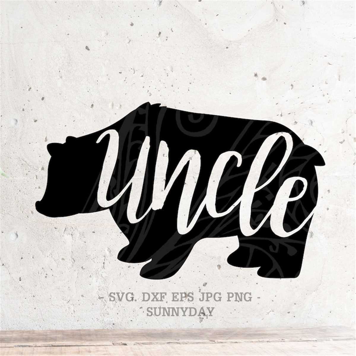 Uncle bear SVG,Uncle Svg,dxf,png instant download, bear SVG, | Inspire ...