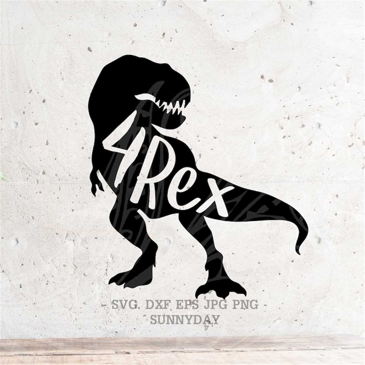 4 rex Svg,Four Rex svg File DXF Silhouette Print Vinyl Cricu | Inspire ...