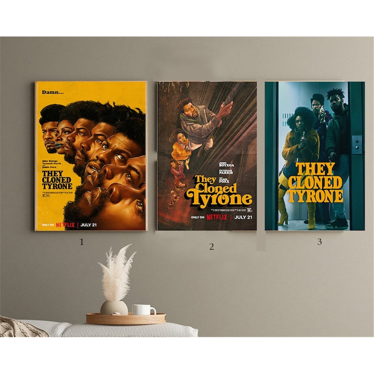 They Cloned Tyrone Poster ,2023 Movie Poster, No Framed, Gif | Inspire ...