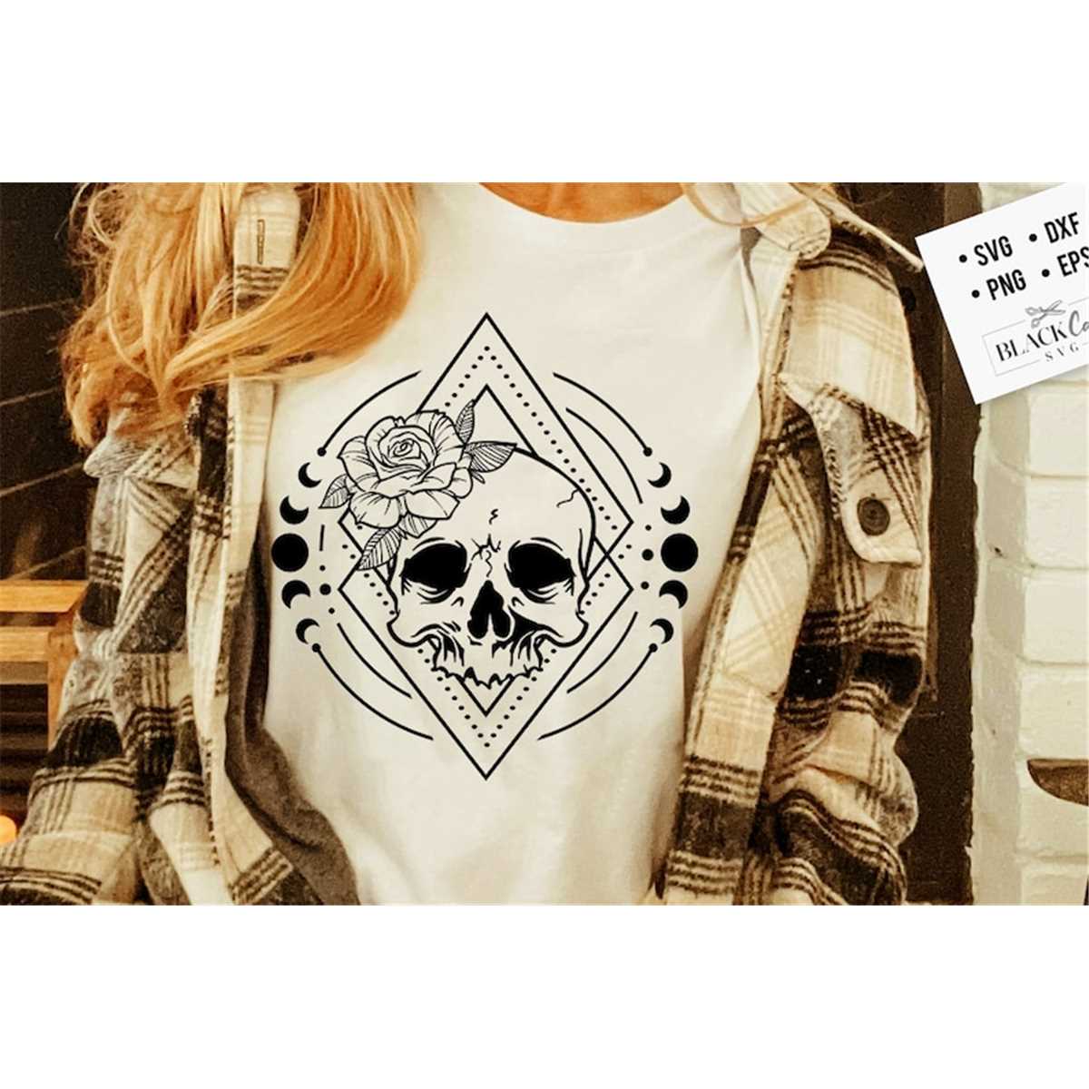 Celestial skull svg, Geometric skull svg, Floral skull svg, | Inspire ...
