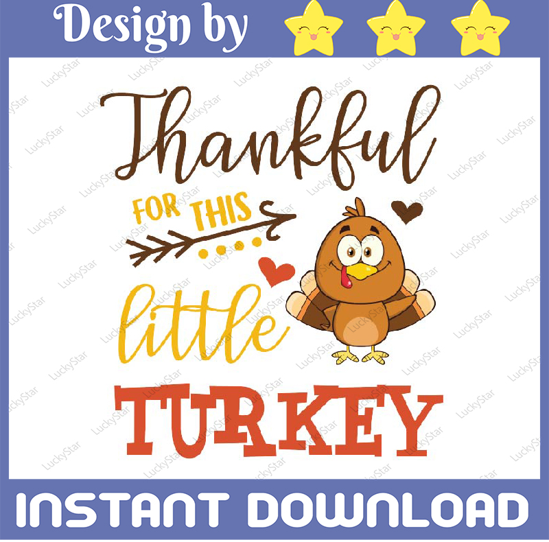 Thankful for My Little Turkey SVG,Thanks Giving Svg, Fall Tu - Inspire ...