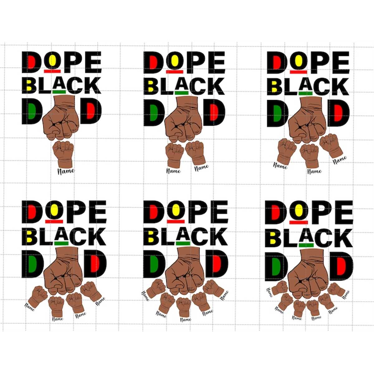 Personalized Dope Black Dad Svg, Fist Bump Set Svg, Dad Hand | Inspire ...