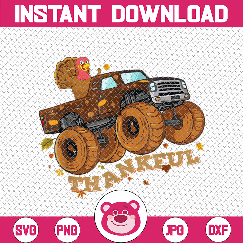 Turkey Monster Truck png, Boys Thanksgiving png, Turkey Truc | Inspire ...