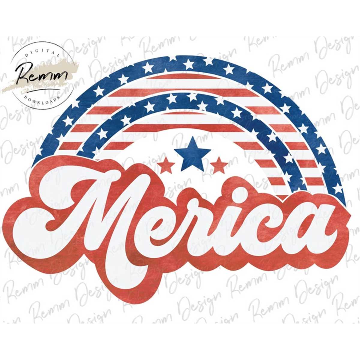 Retro Merica Png, Vintage Merica Png, Print File for Sublima | Inspire ...