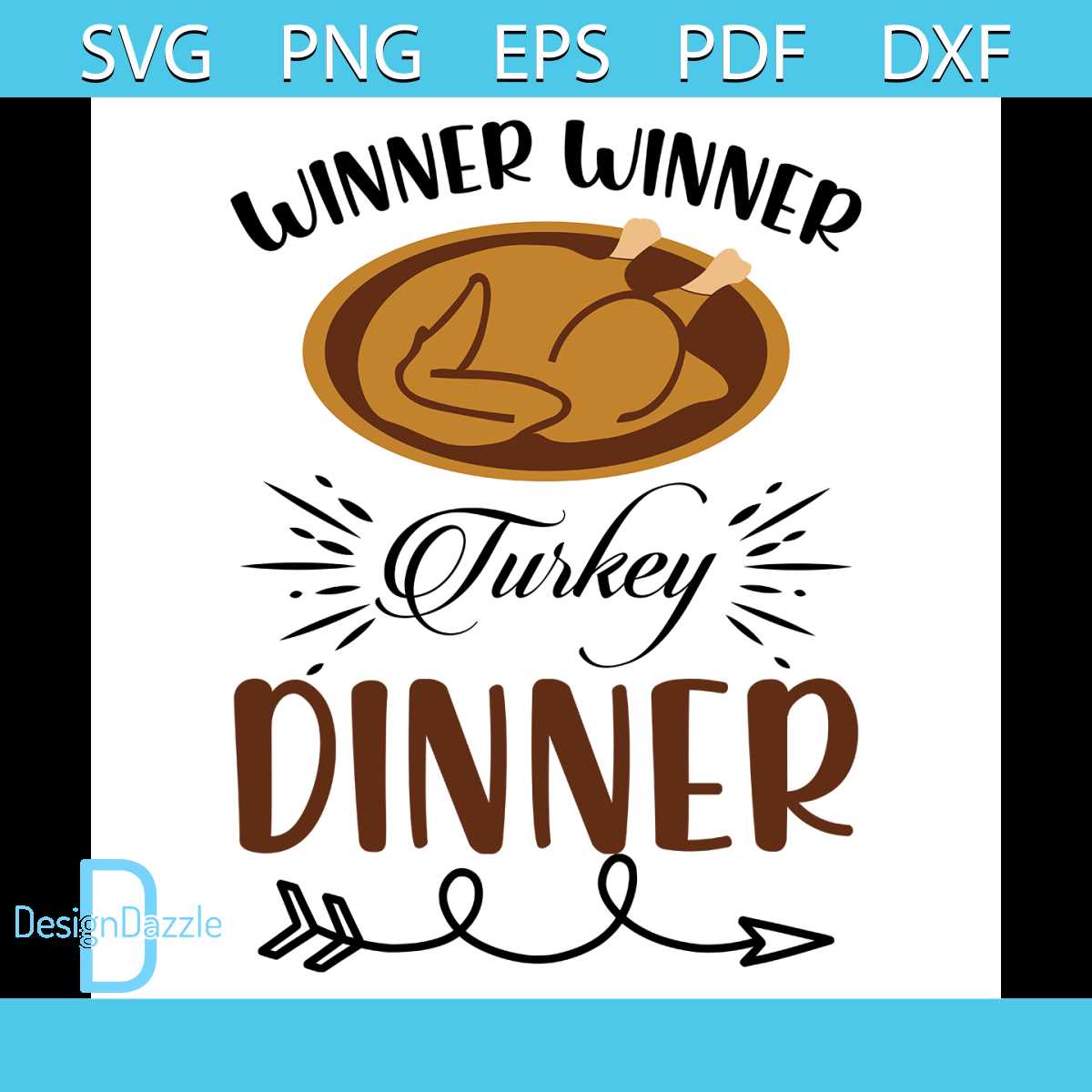 Winner Winner Turkey Dinner Svg, Thanksgiving Svg, Turkey Sv | Inspire ...