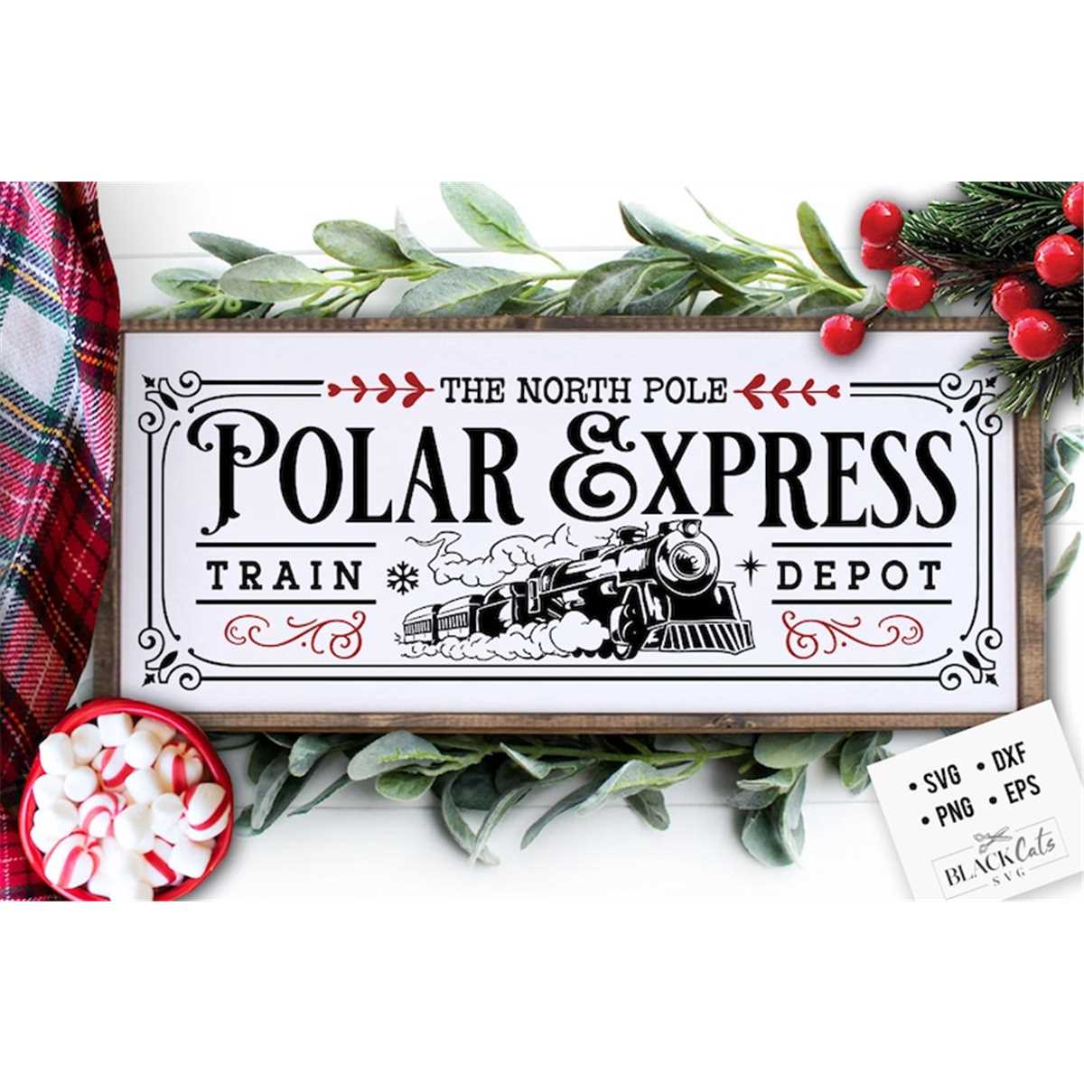 Polar express train svg, polar express horizontal , polar t | Inspire ...