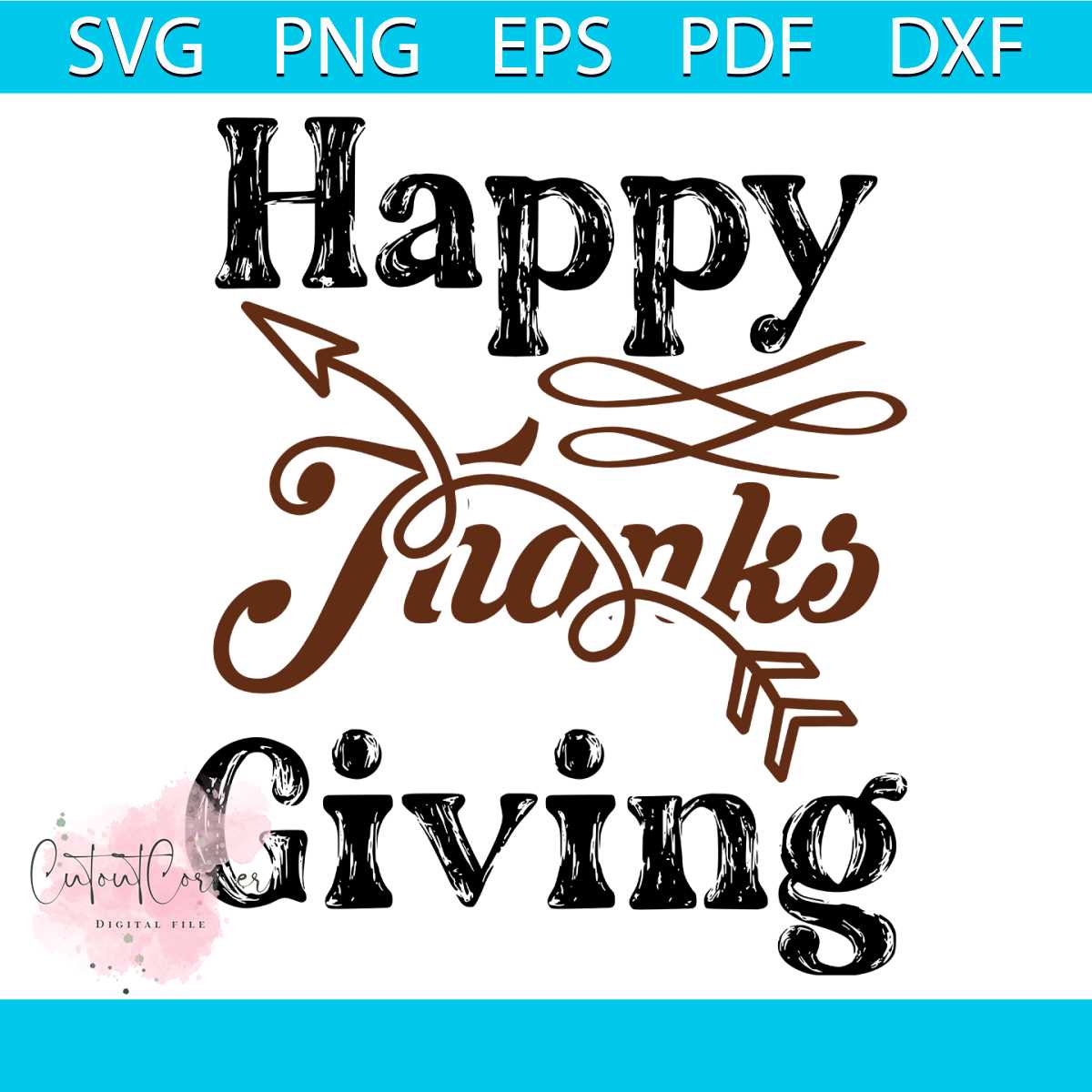 Happy Thanks Giving Svg, Thanksgiving Svg, Thankful Svg, Ble | Inspire ...