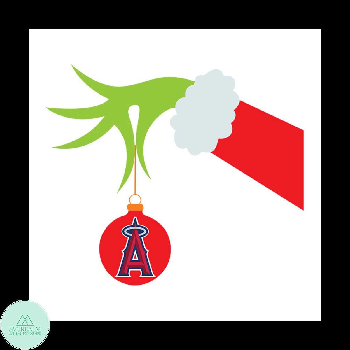 Los Angeles Angels of Anaheim Grinch Hand Holding Christmas | Inspire ...