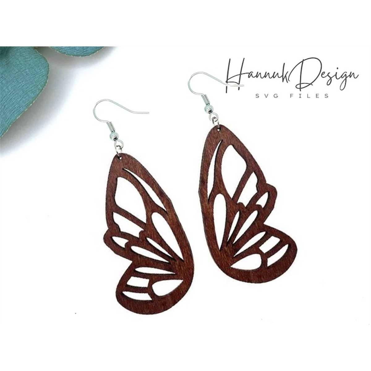 Butterfly Wing Earring Svg Laser Cut and Engraving File For - Inspire ...