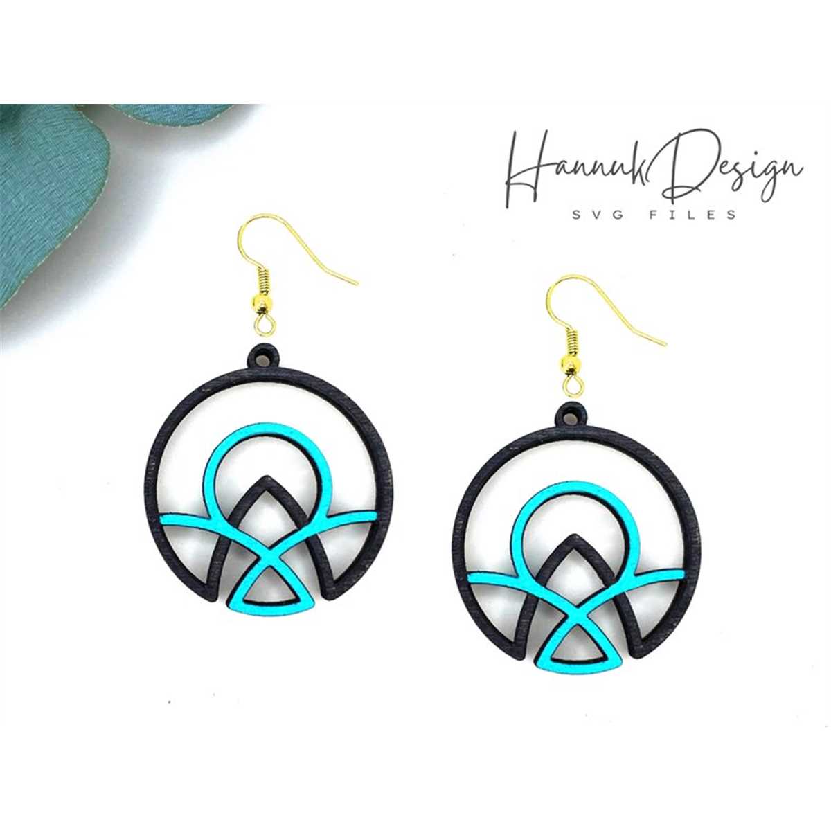 Geometric Pattern Circle Earring svg Laser cut file for Glow - Inspire ...