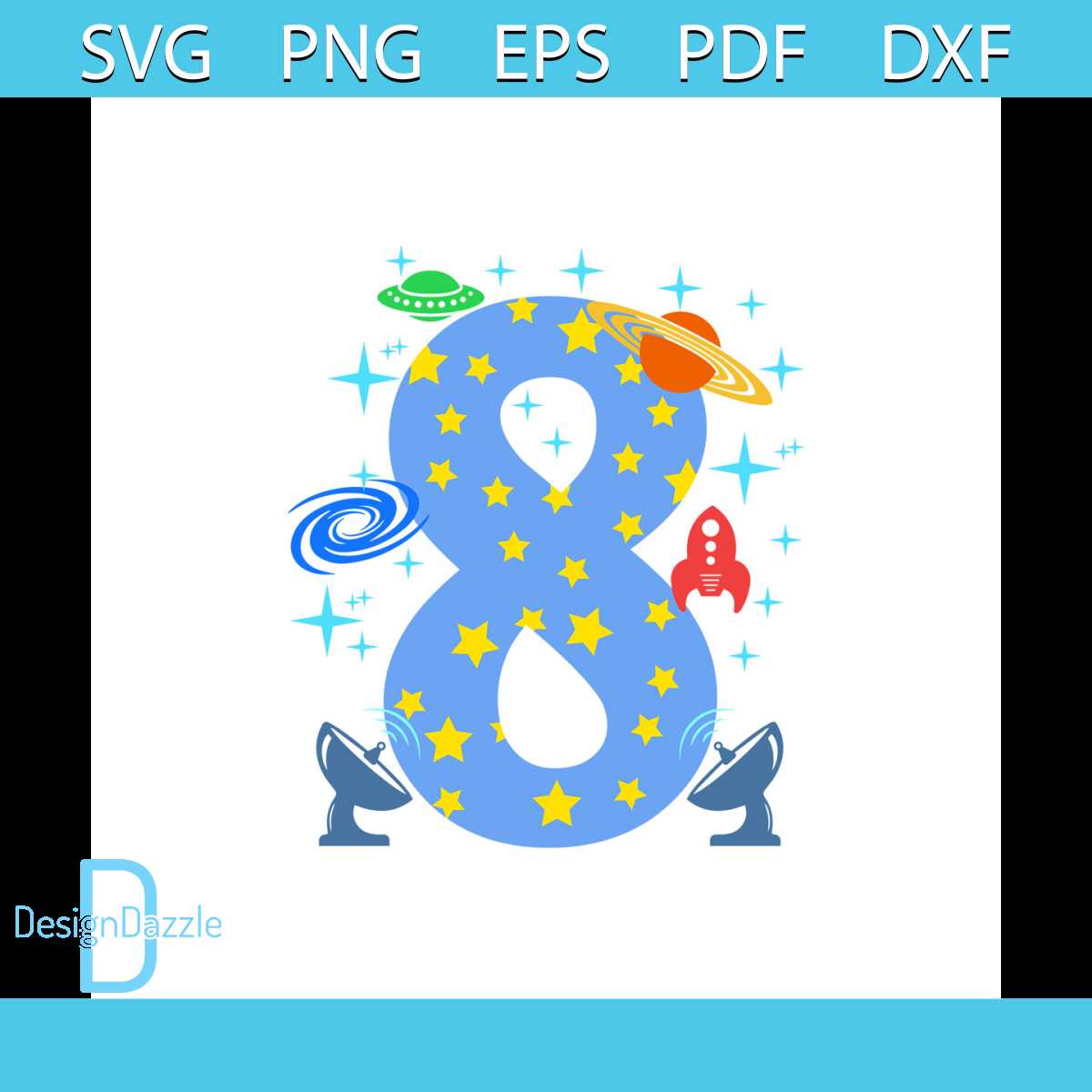My 8th birthday Svg, Birthday Svg, Happy Birthday Svg, Birth | Inspire ...