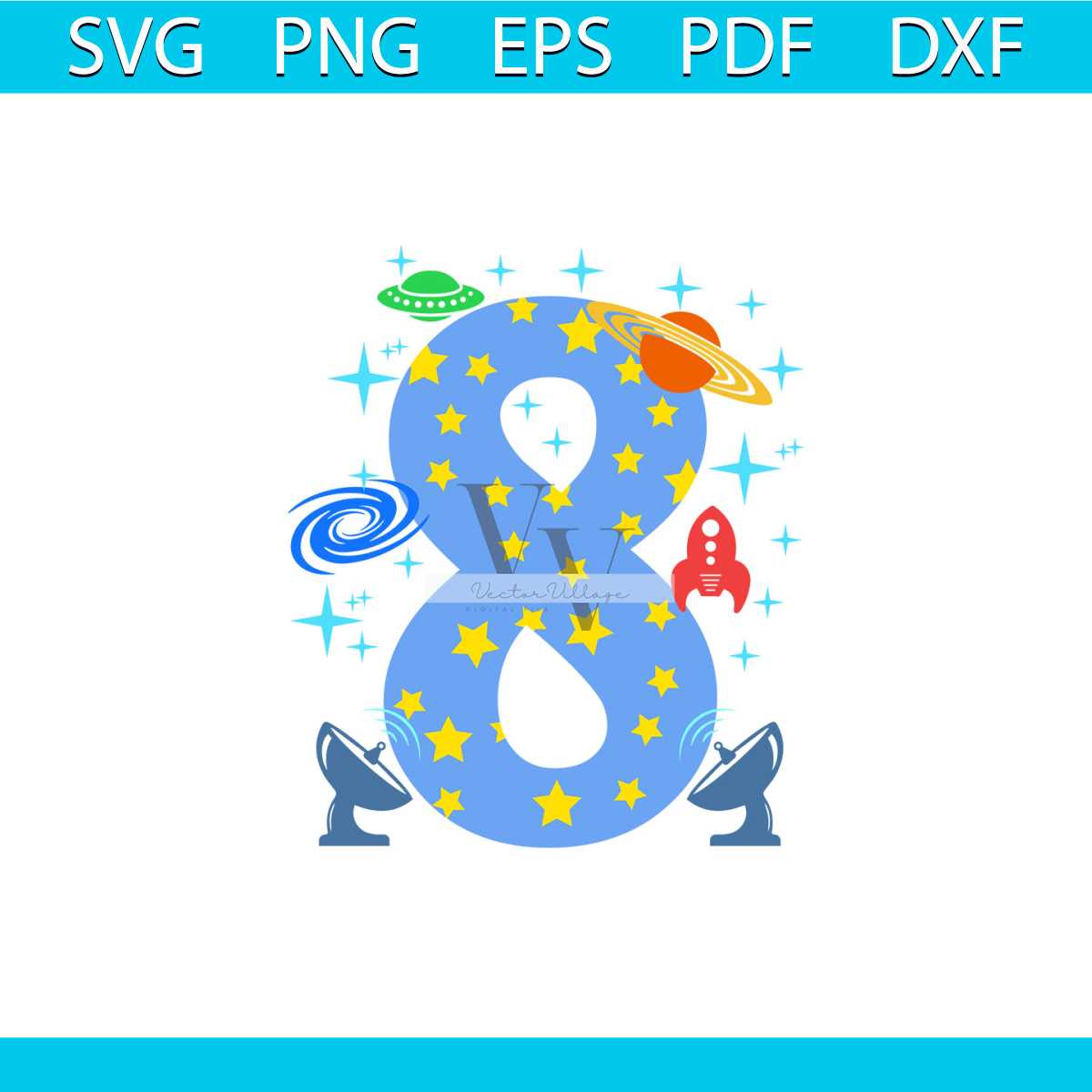 My 8th birthday Svg, Birthday Svg, Happy Birthday Svg, Birth | Inspire ...