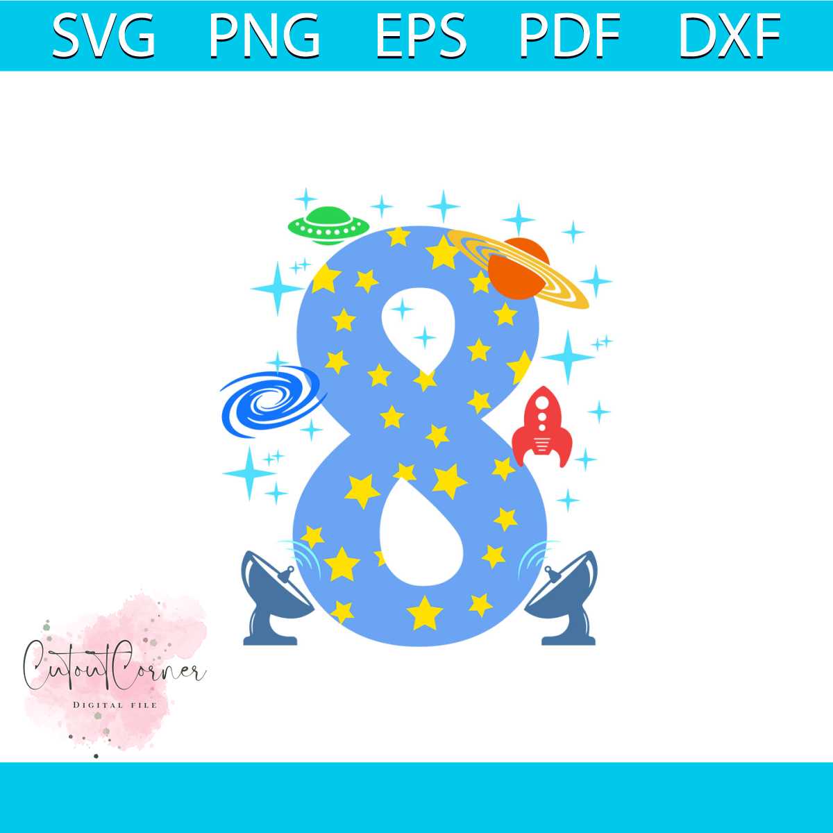 My 8th birthday Svg, Birthday Svg, Happy Birthday Svg, Birth | Inspire ...