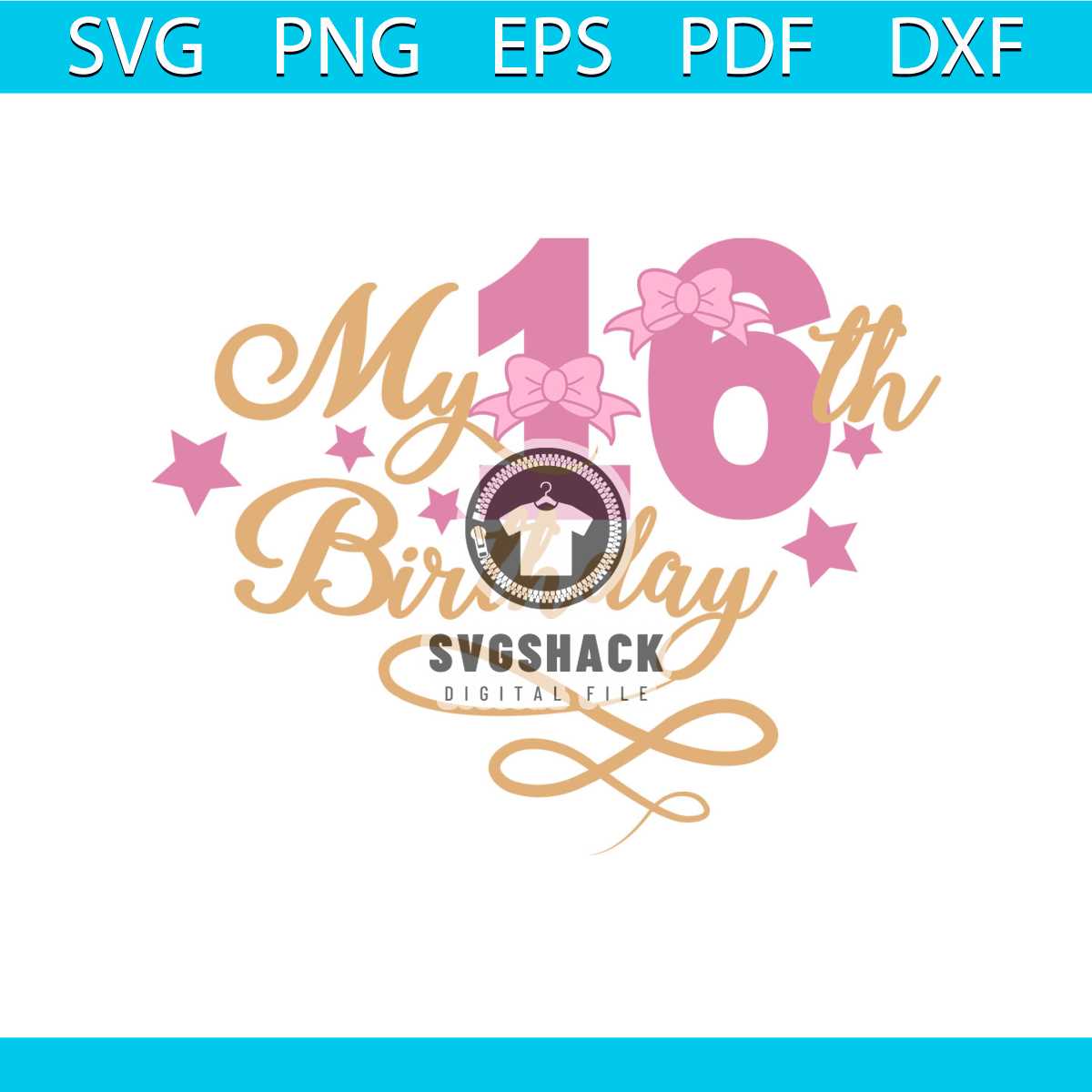 My 16th birthday Svg, Birthday Svg, Happy Birthday Svg, Birt - Inspire ...