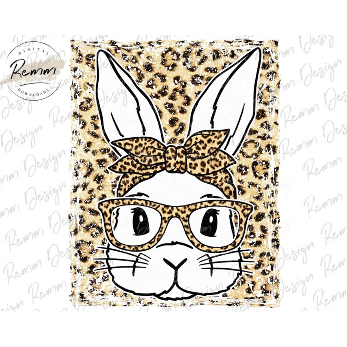 Bunny PNG, Leopard Bunny Png, Easter Sublimation, Easter Bun | Inspire ...