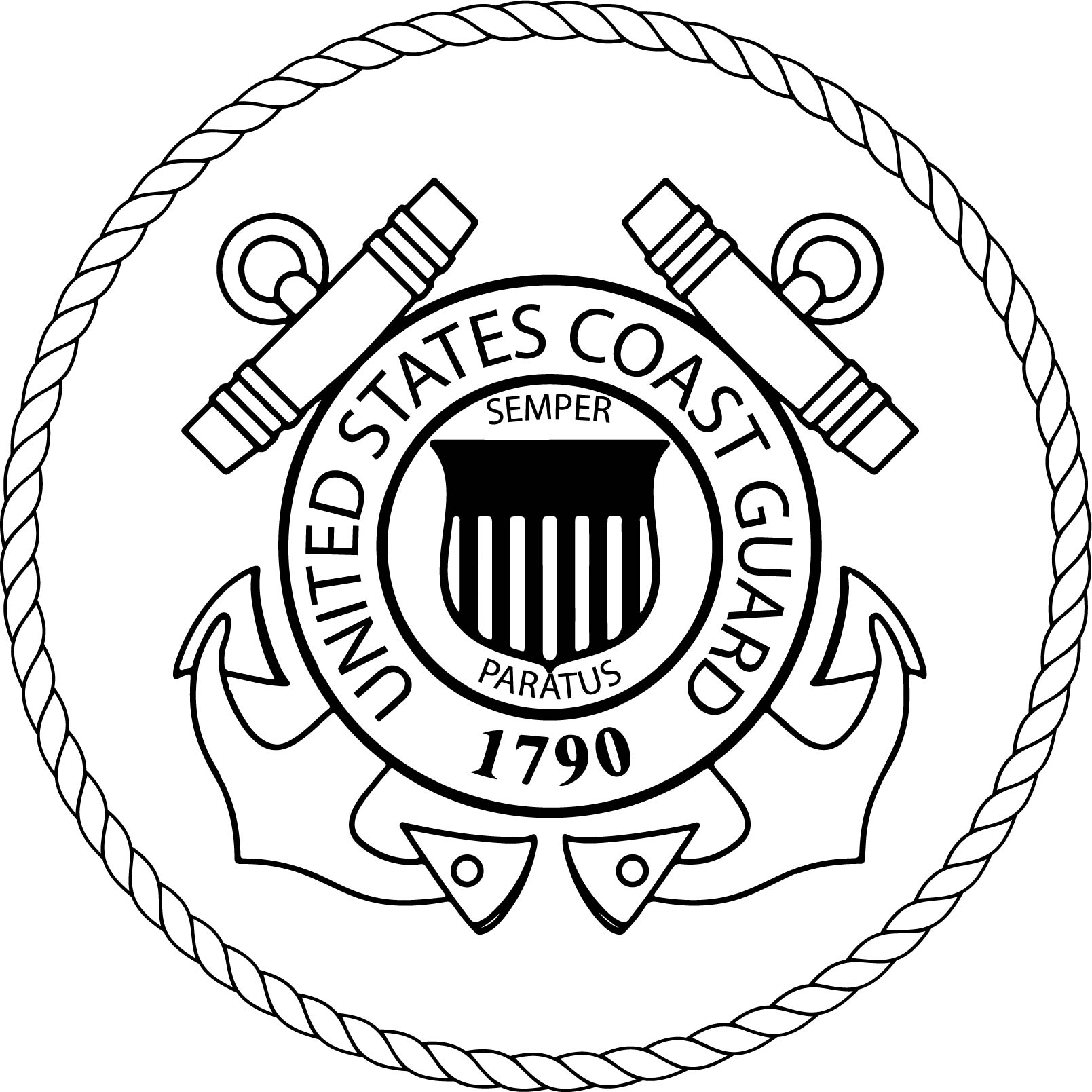 UNITED STATES COAST GUARD BADGE VECTOR SVG JPG PNG EPS DFX F | Inspire ...