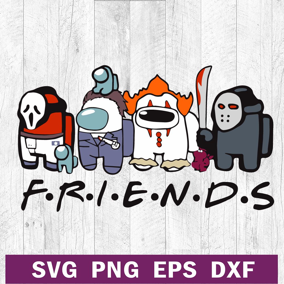 Among us horror character friends SVG file, Horror movie SVG | Inspire ...
