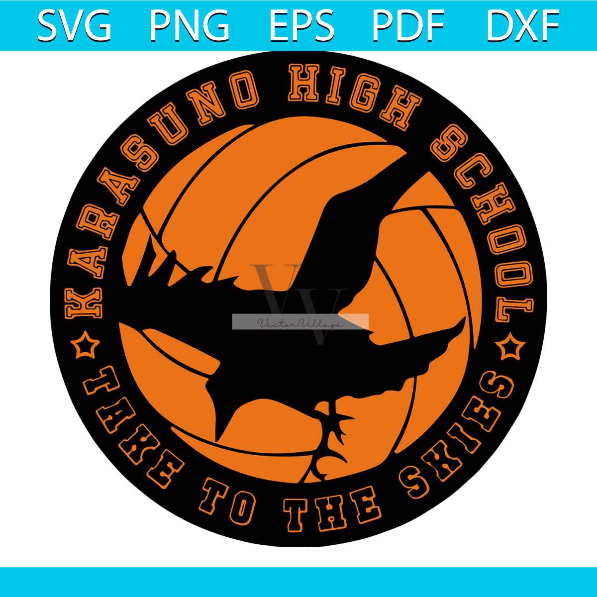 Haikyuu Karasuno VBC Logo PNG, Haikyuu Character PNG, Love A | Inspire ...