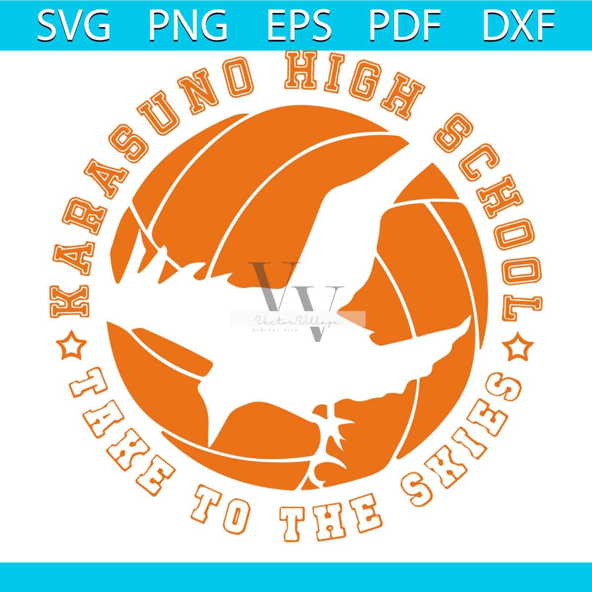 Haikyuu Karasuno VBC Logo PNG, Haikyuu Character PNG, Love A | Inspire ...