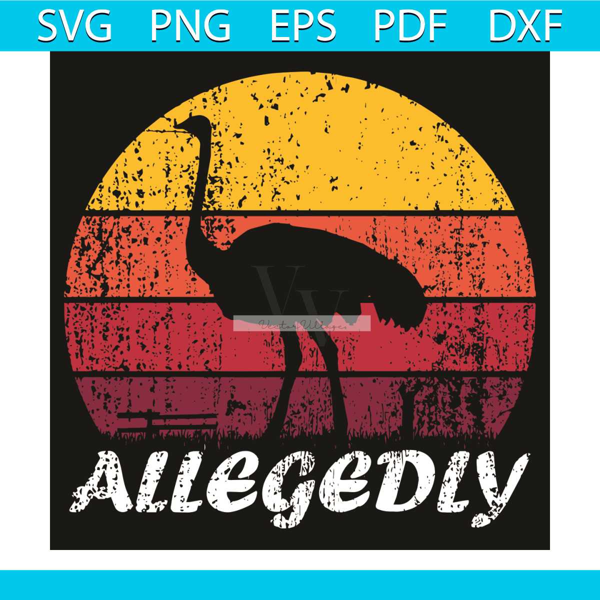 Allegedly Svg, Trending Svg, Allegedly Ostrich Svg, Ostrich - Inspire ...