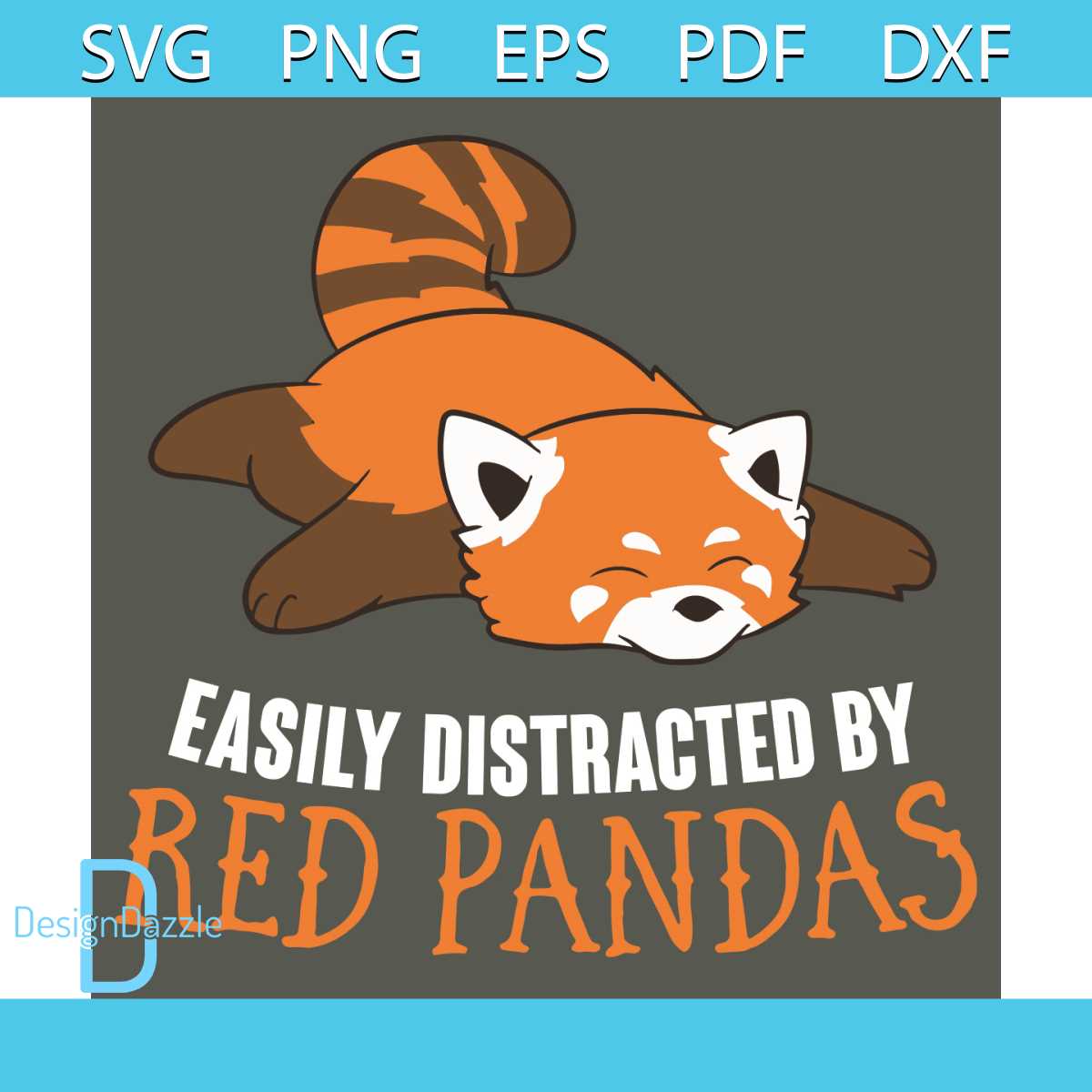 Easily Distracted By Red Pandas Svg, Trending Svg, Red Panda | Inspire ...