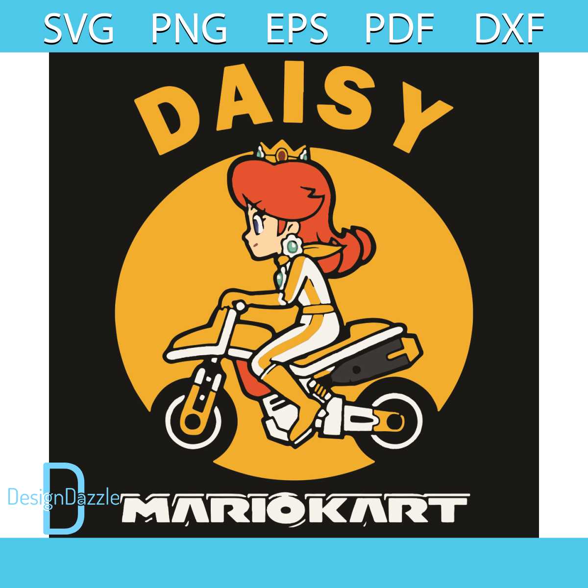 Daisy Mario Kart Svg, Trending Svg, Daisy Mario Svg, Mario K - Inspire Uplift