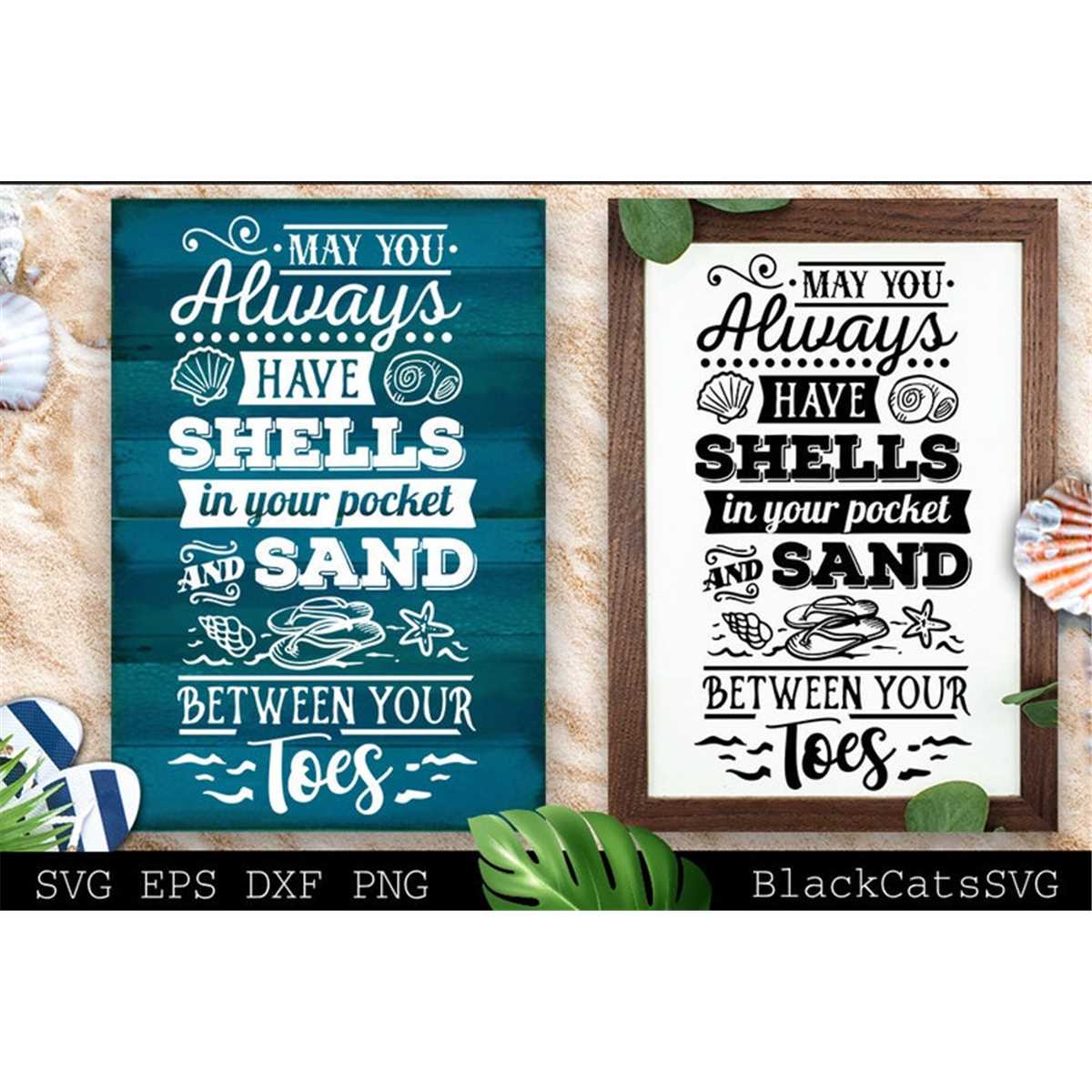 May you always have shells in your pocket svg, Beach svg, Su | Inspire ...