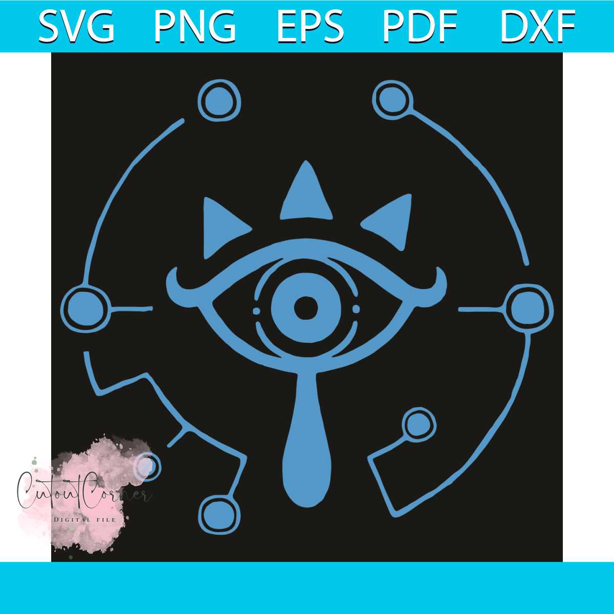Nintendo Zelda Breath Of The Wild Sheikah Eye Logo Svg, Tren | Inspire ...