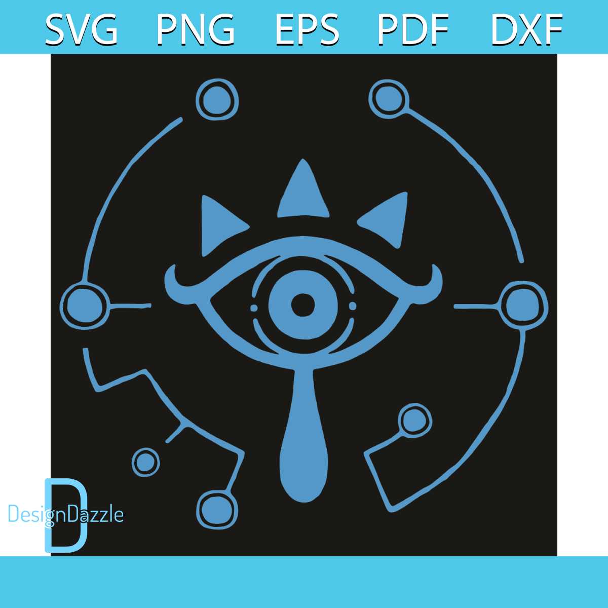 Nintendo Zelda Breath Of The Wild Sheikah Eye Logo Svg, Tren | Inspire ...