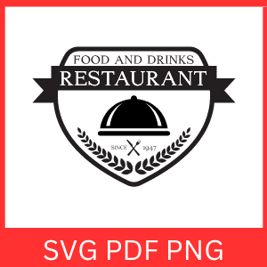 Food and Drinks Restaurant Svg | Food Restaurant Design SVG | Inspire ...