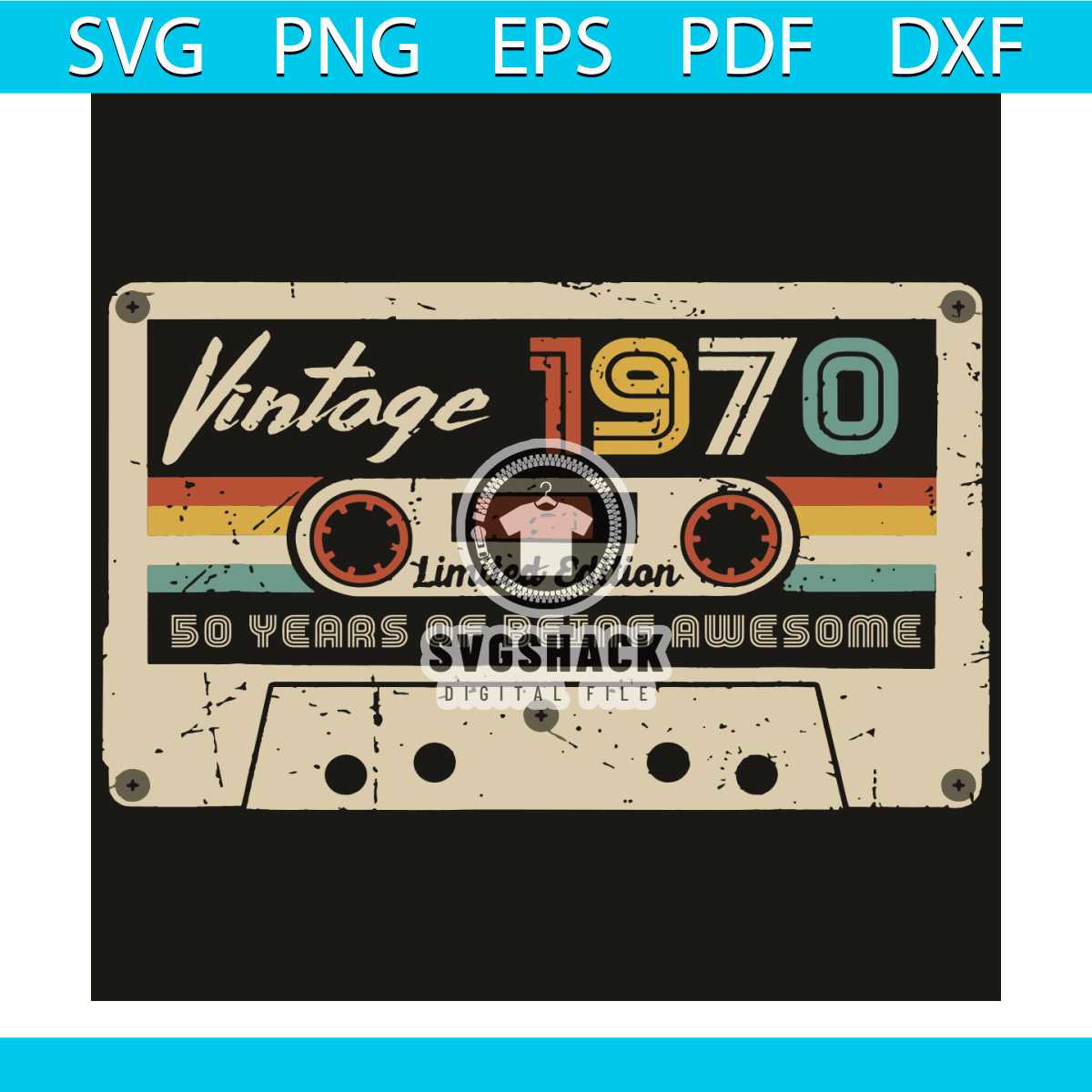 Vintage 1970 Svg, Birthday Svg, Made In 1970 Svg, 50th Birth - Inspire ...