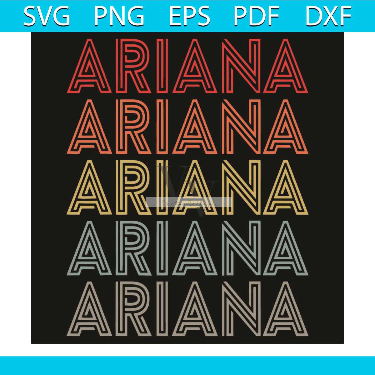 Ariana Name Svg, Trending Svg, Ariana Name Svg, Ariana Svg, | Inspire ...