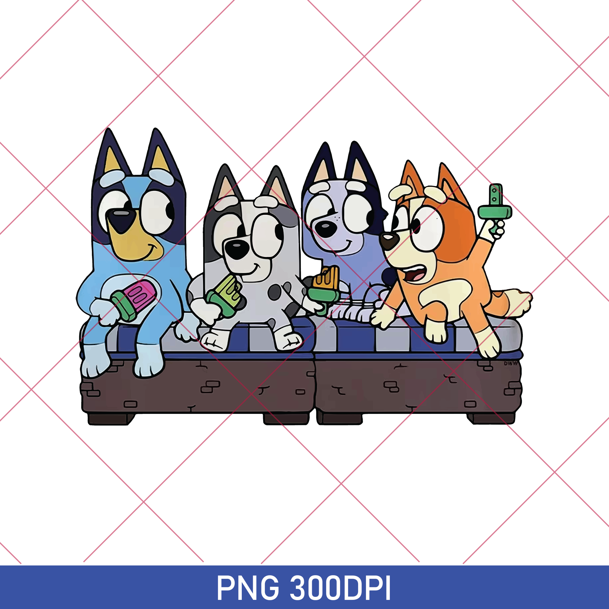Vintage Bluey And Friends PNG, Bluey PNG, Bluey Family PNG, | Inspire ...