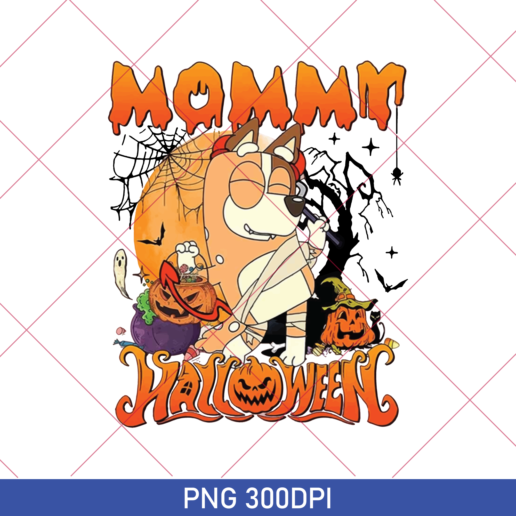 Bluey Halloween PNG, Bluey The Nightmare Before Halloween PN | Inspire ...