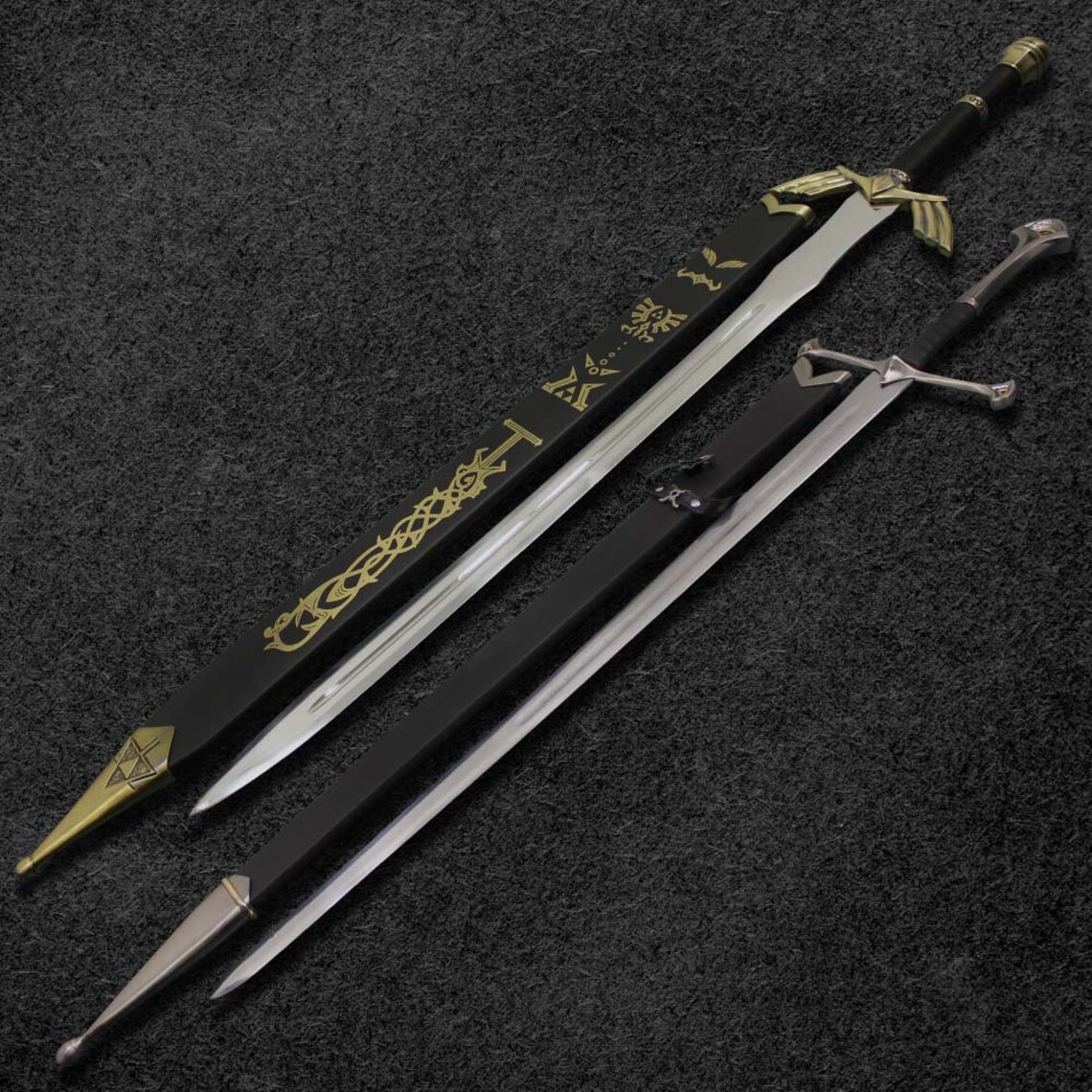 Combo Of 2: Legend of Zelda Fully Handmade Replica Sword (Bl | Inspire ...