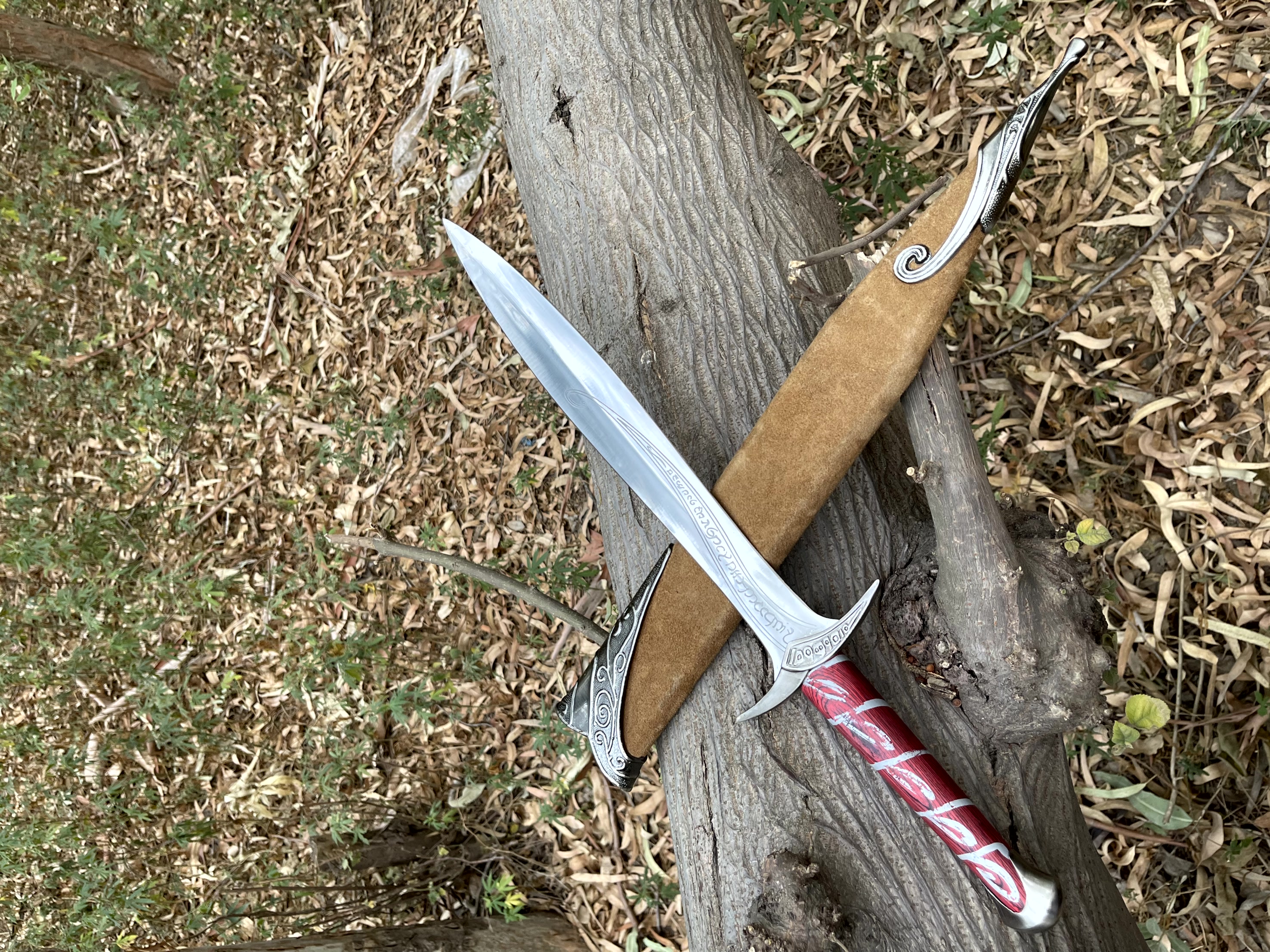 Authentic LOTR Sword With Scabbard Handmade Stainless Steel | Inspire ...