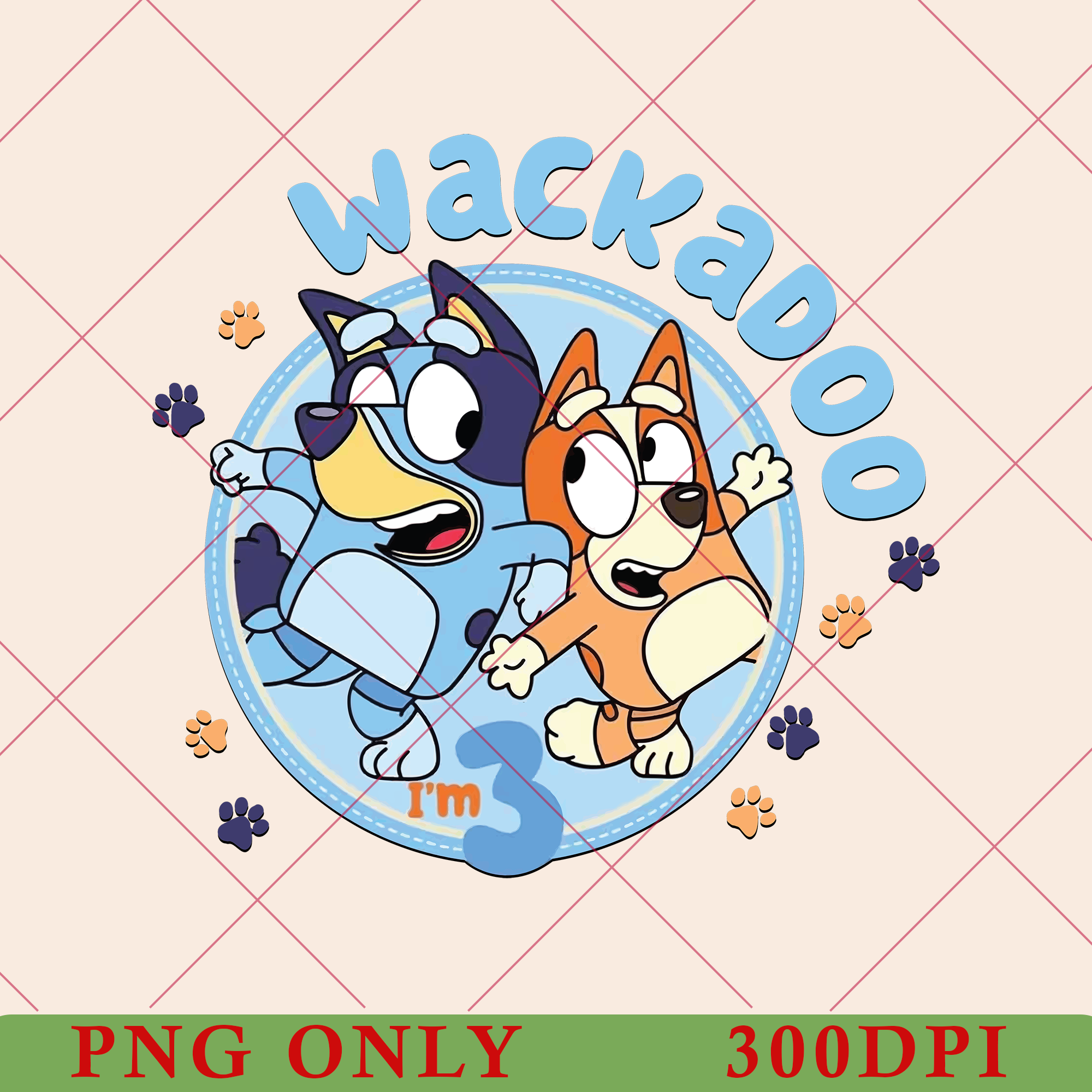 Cute Bluey Friends PNG, Bluey Birthday Party PNG, Bluey Char | Inspire ...