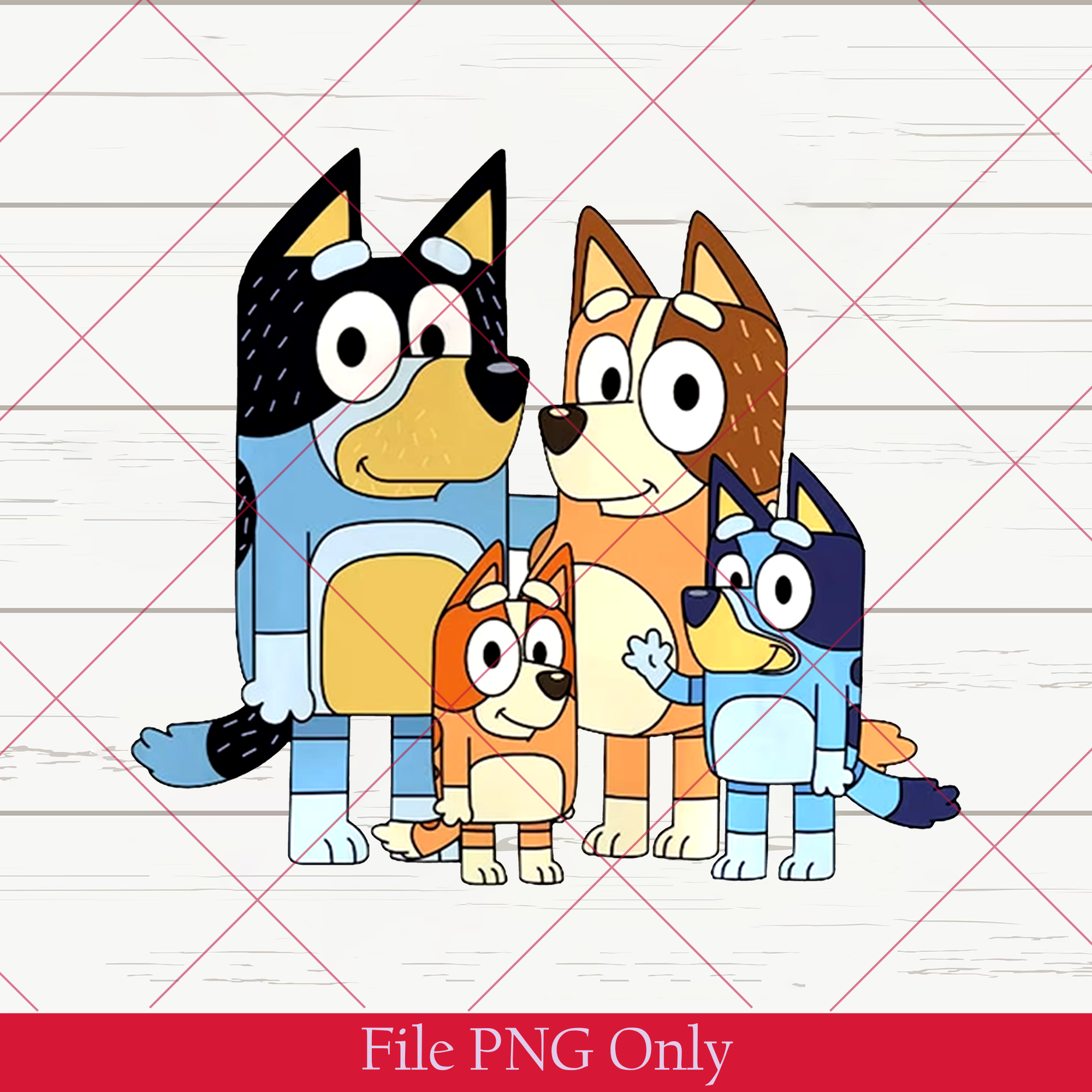 Cute Bluey Family PNG, Bluey Birthday Party PNG, Cute Bluey | Inspire ...
